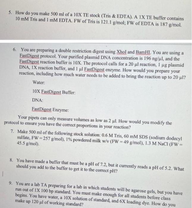 Low Edta Te Buffer Recipe | Bryont Blog