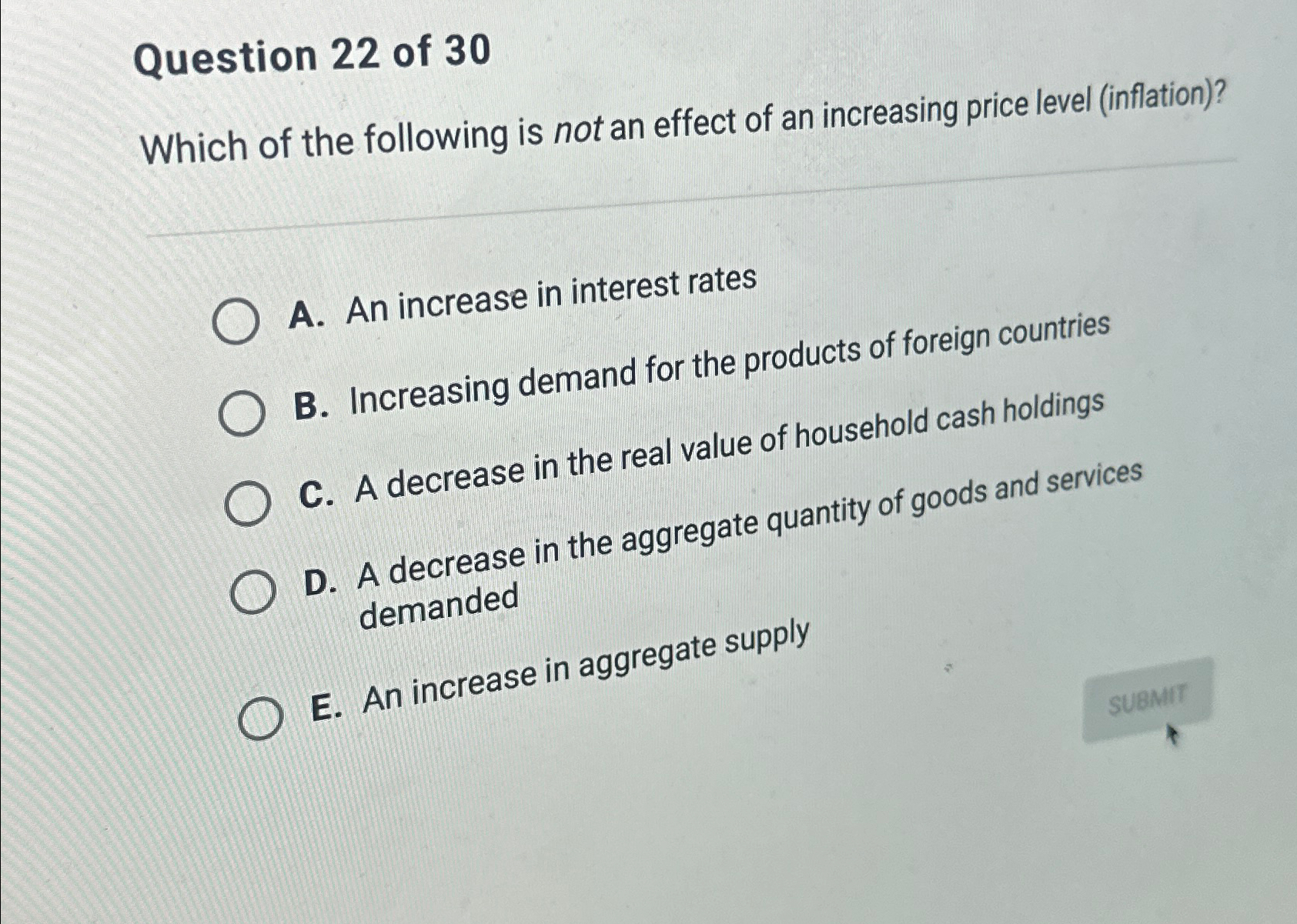 Solved Question 22 ﻿of 30Which of the following is not an | Chegg.com