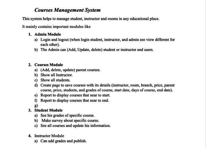 Solved Write A Java Code With Oop Contains As The Following