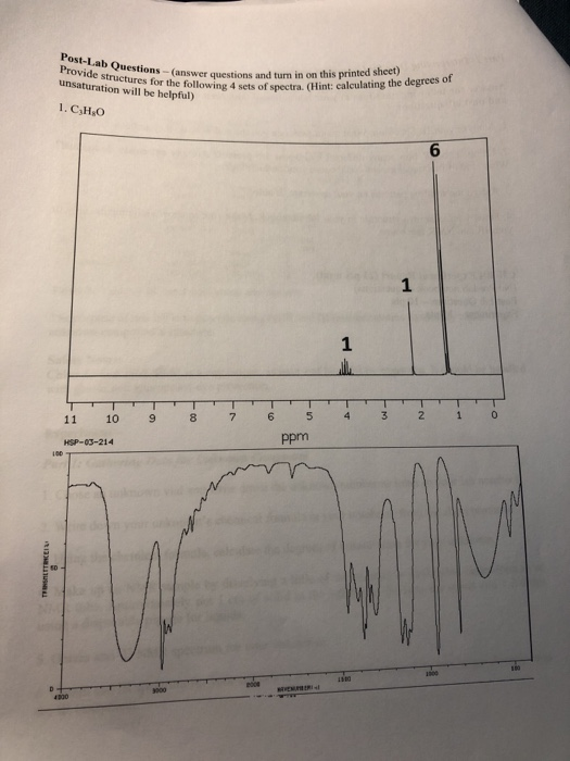 Solved Post-Lab Questions-(answer questions and turn in on | Chegg.com