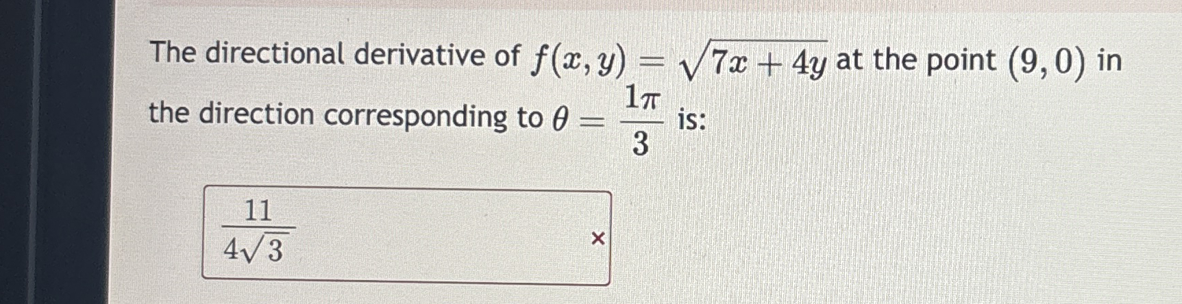 1).Find the directional derivative of f(x,y)=7x+5y2 | Chegg.com