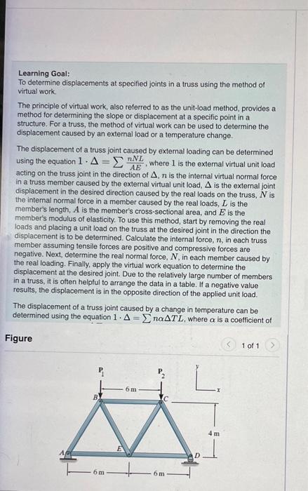 Solved Learning Goal: To determine displacements at | Chegg.com