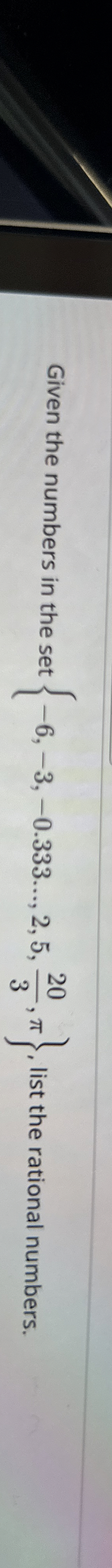 Solved Given the numbers in the set | Chegg.com
