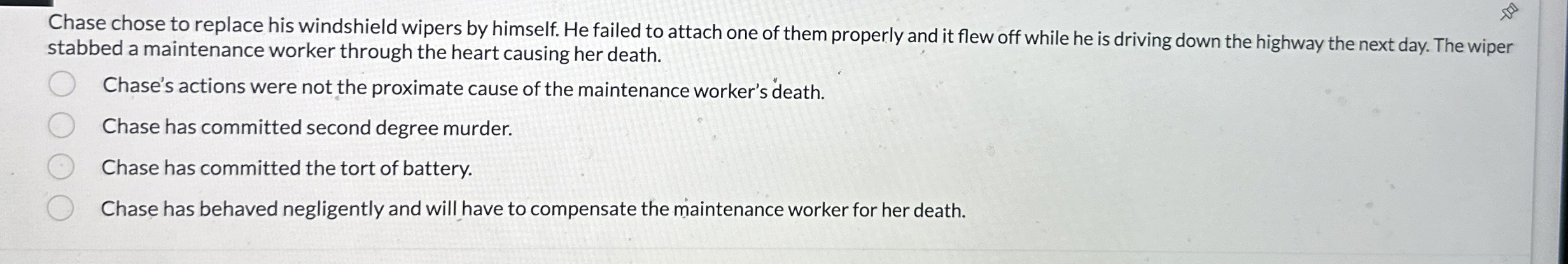 Solved Chase chose to replace his windshield wipers by | Chegg.com