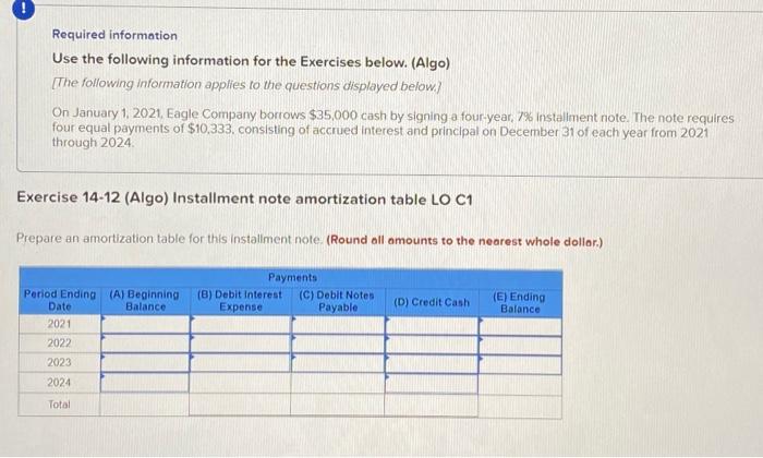 Solved Required information Use the following information | Chegg.com