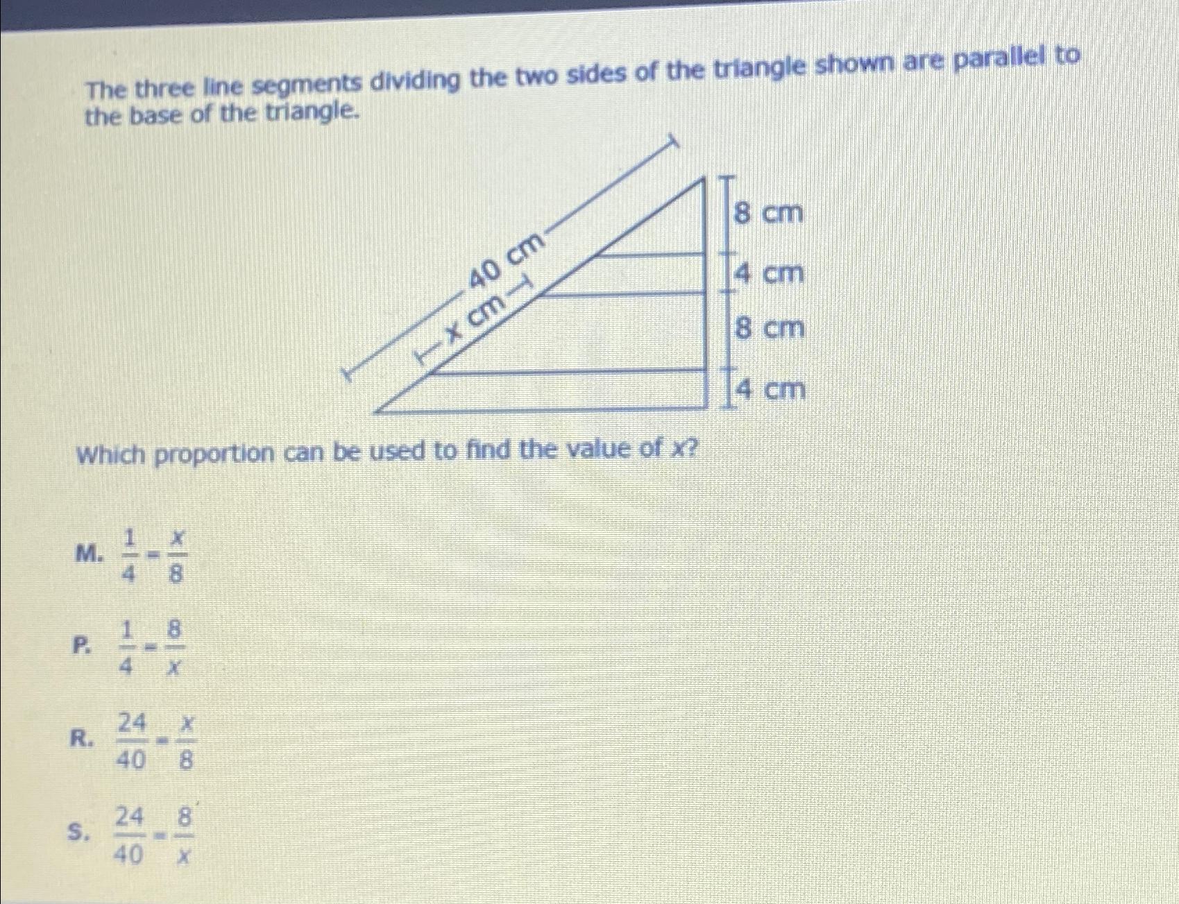 Solved The three line segments dividing the two sides of the | Chegg.com