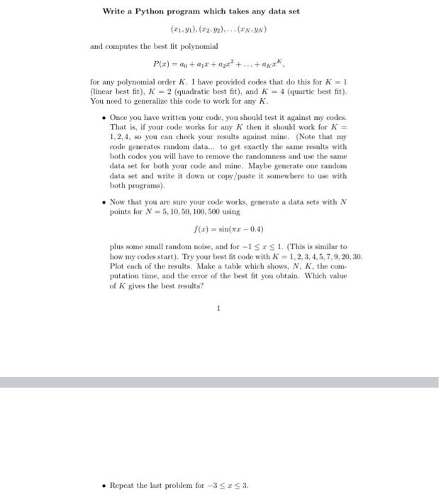 Solved Please use python and show codes. The second picture | Chegg.com