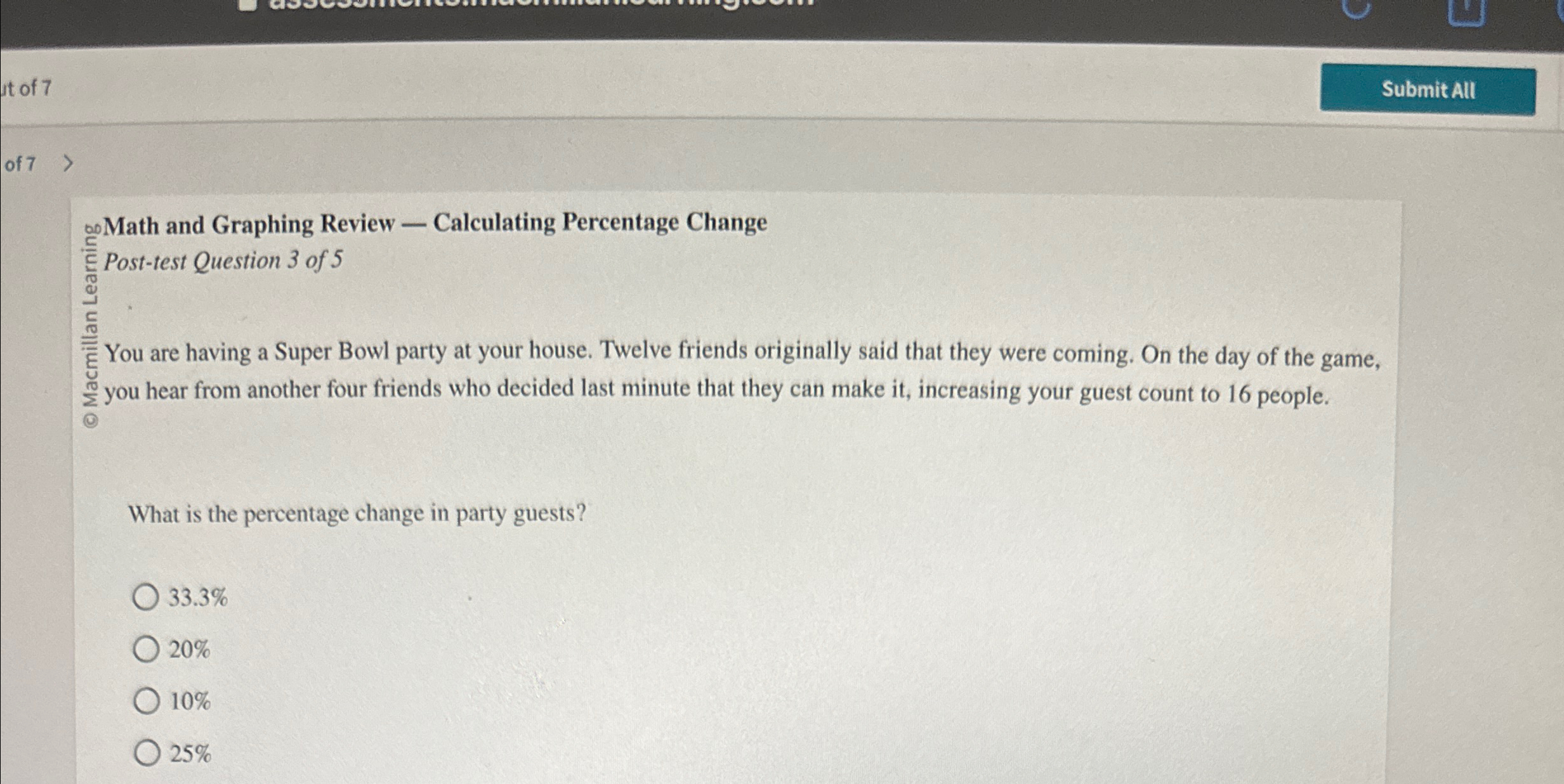 Solved It of 7of 7?@0 ﻿Math and Graphing Review - | Chegg.com