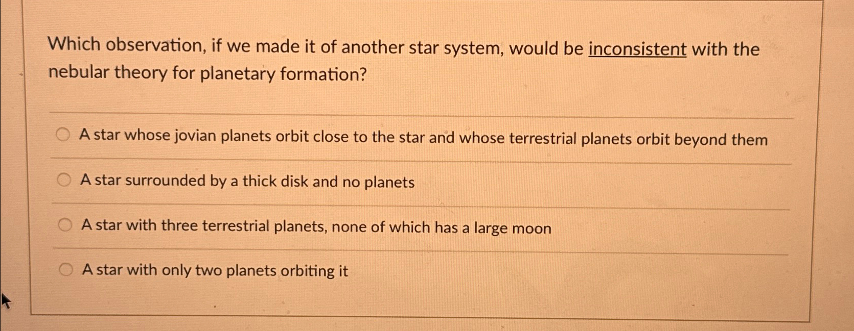 Solved Which observation, if we made it of another star | Chegg.com