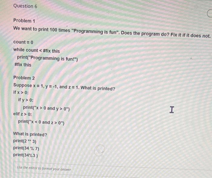 Solved Problem 1 We want to print 100 times "Programming is | Chegg.com