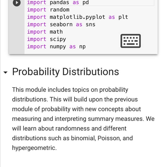 Solved import pandas as pd import random import | Chegg.com