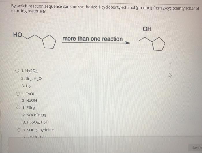 Solved By which reaction sequence can one synthesize | Chegg.com