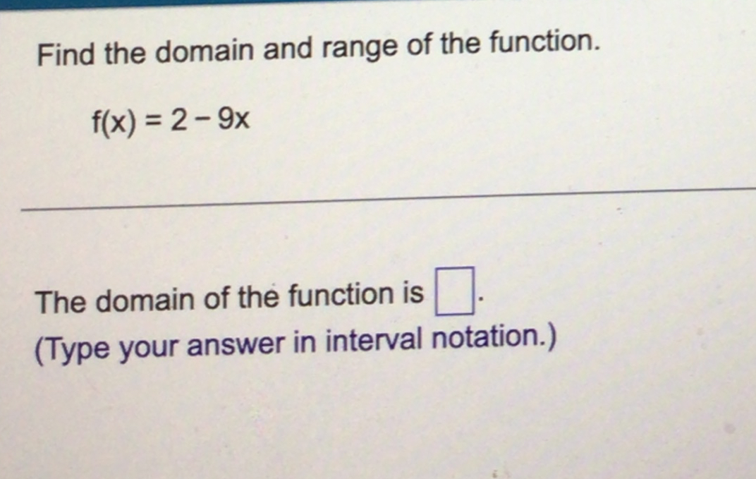 Solved Find The Domain And Range Of The