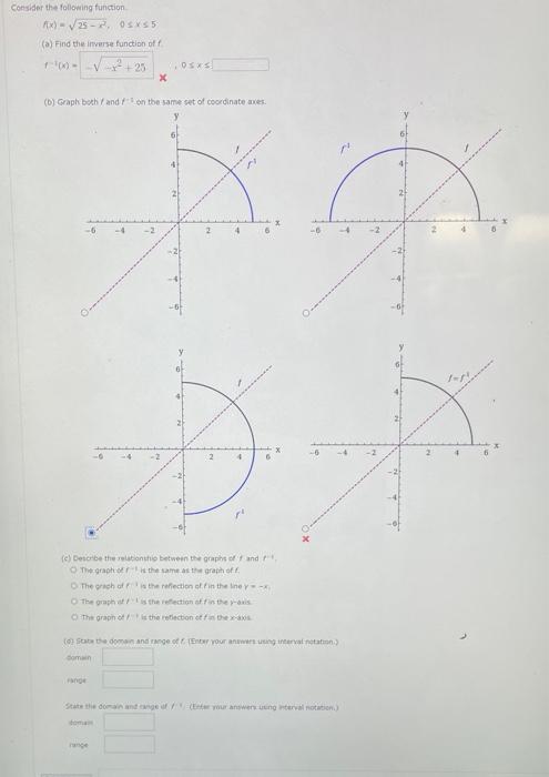 Solved Consider the following function. f(x)=25−k2,0≤x≤5 (a) | Chegg.com