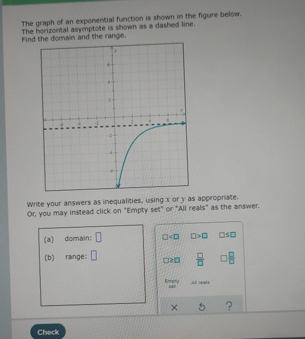 Solved The graph of an exponential function is shown in the | Chegg.com