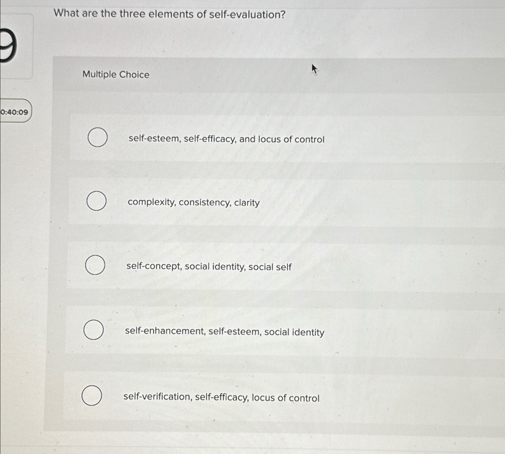 Solved What are the three elements of | Chegg.com