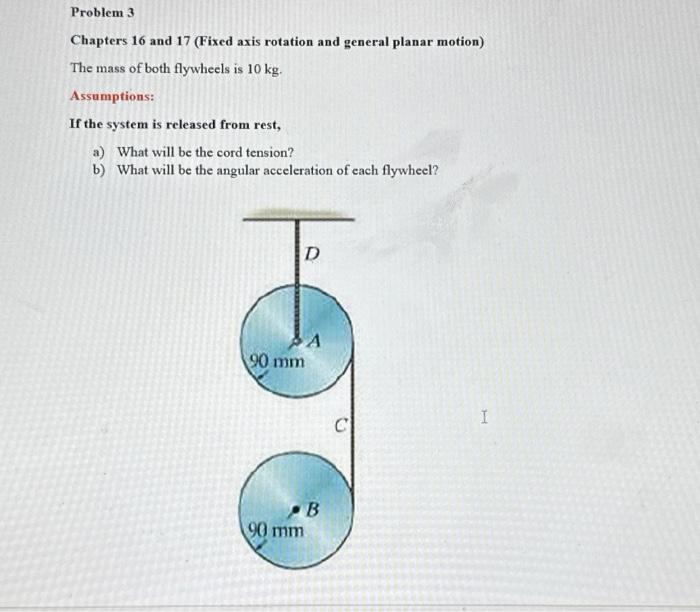Solved Chapters 16 and 17 (Fixed axis rotation and general | Chegg.com