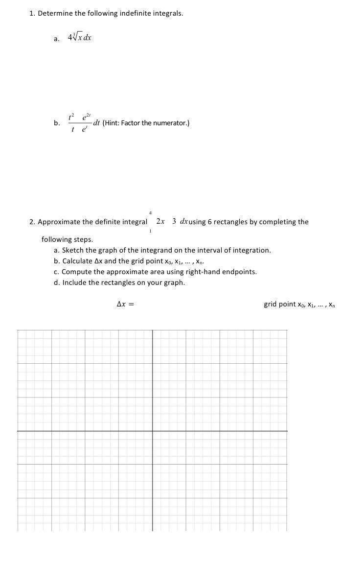 Solved Determine the following indefinite | Chegg.com