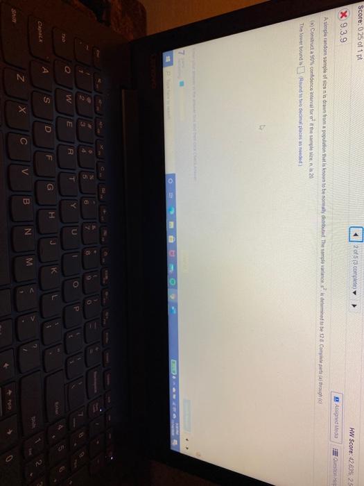 Solved Score: 0 25 of 1 2015/3 complete HW Score: 42635 25 X | Chegg.com