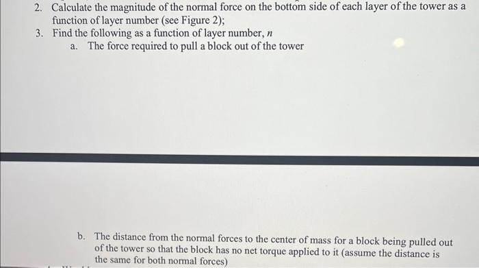 Solved Method This lab will use a simplified model of Jenga. | Chegg.com