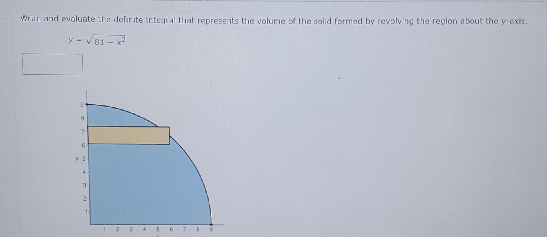 Solved y=81−x2 | Chegg.com