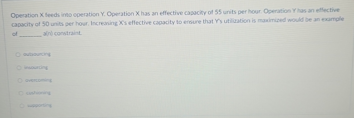 Solved Operation x ﻿feeds into operation Y. ﻿Operation x | Chegg.com