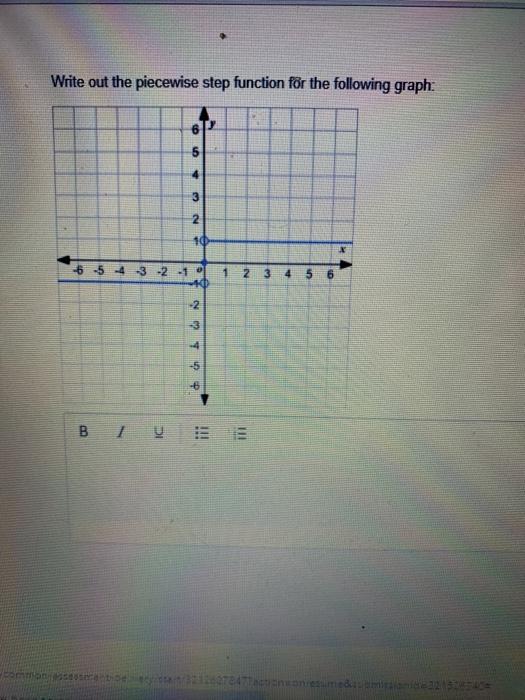 Solved Write out the piecewise step function for the | Chegg.com