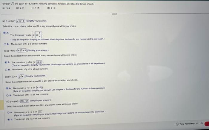 Solved F(x)f(x)=x and g(x)=4x+5, fnd the folcowing | Chegg.com