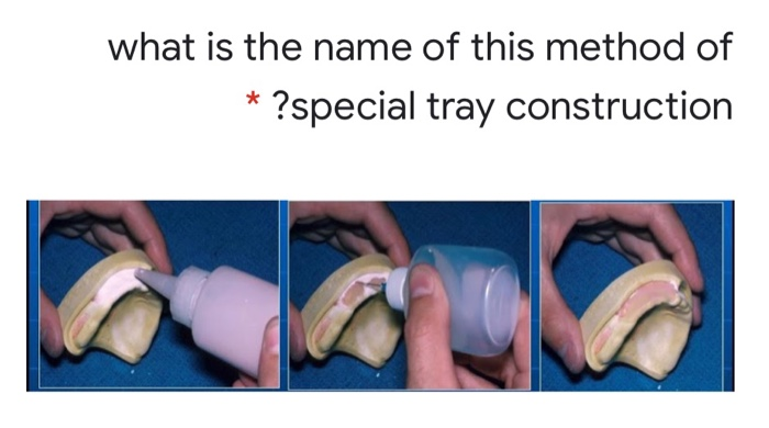 Solved what is the name of this method of ?special tray | Chegg.com