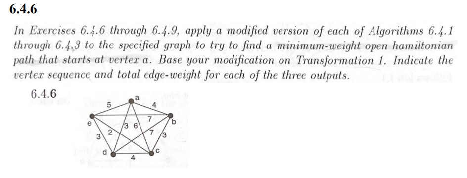 6.4.6In Exercises 6.4 .6 ﻿through 6.4.9, ﻿apply a | Chegg.com