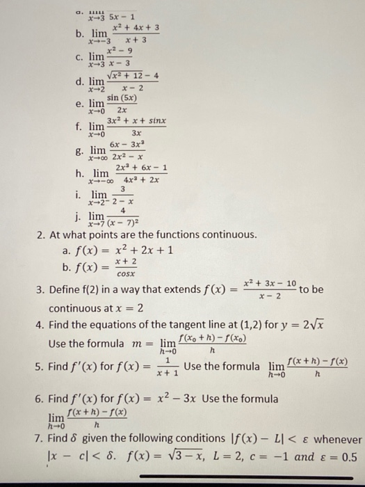 Solved use the definition of a derivative! not the chain | Chegg.com