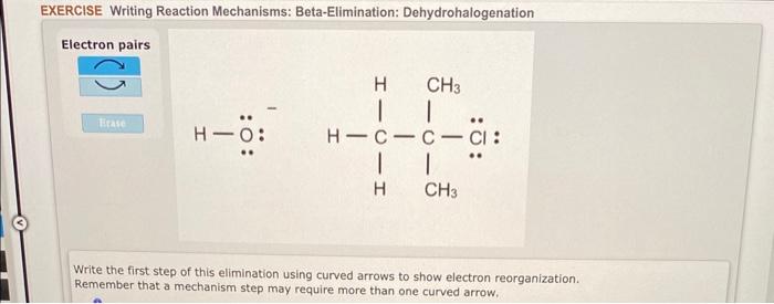 Solved Write the first step of this elimination using curved | Chegg.com