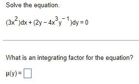 Solved An implicit solution in the form F(x,y) = C | Chegg.com