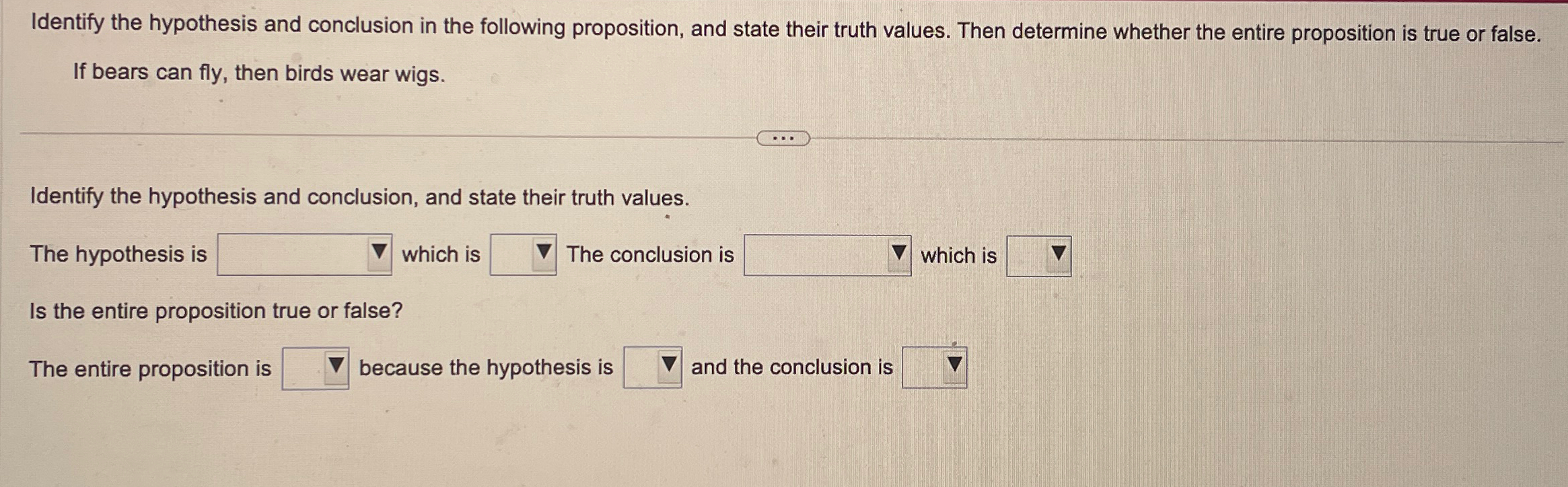 Solved Identify the hypothesis and conclusion in the | Chegg.com