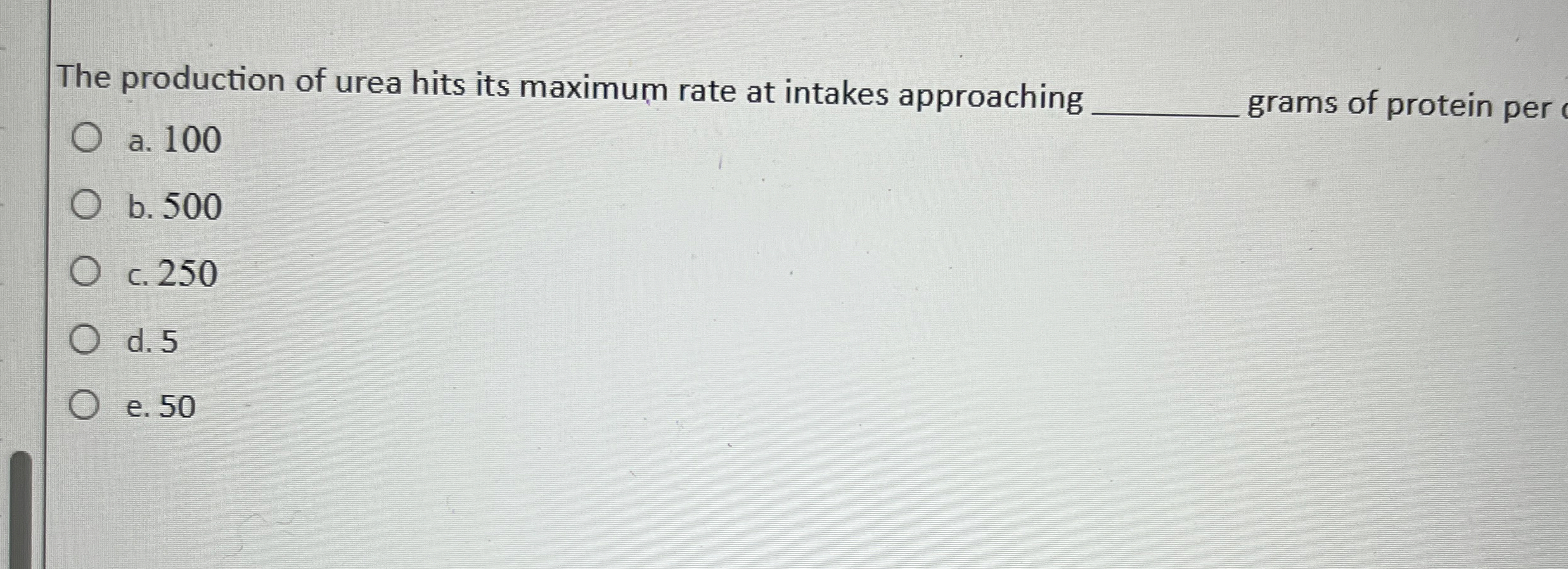Solved The production of urea hits its maximum rate at | Chegg.com