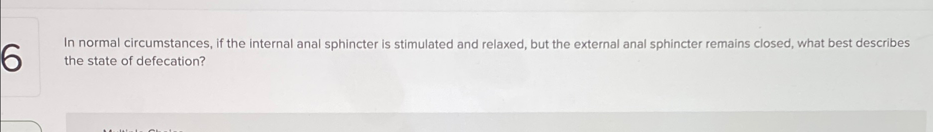 Solved In normal circumstances, if the internal anal | Chegg.com