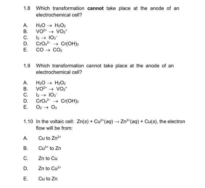 Solved 1.1 The oxidation state of Mn in Mn2O7 is A. B. C. D. | Chegg.com
