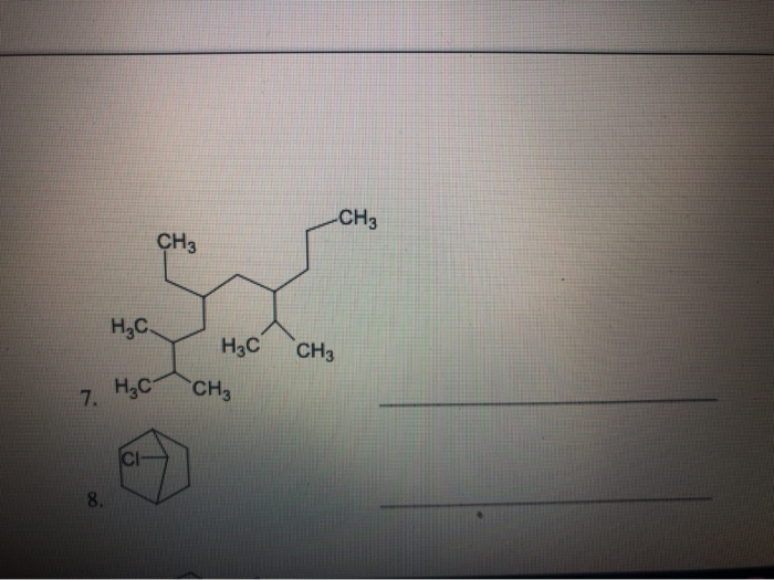 Solved -CH3 CH3 Н.С. нас 1. Нccн, сна | Chegg.com