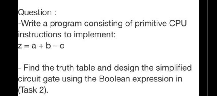 Question : -Write a program consisting of primitive | Chegg.com
