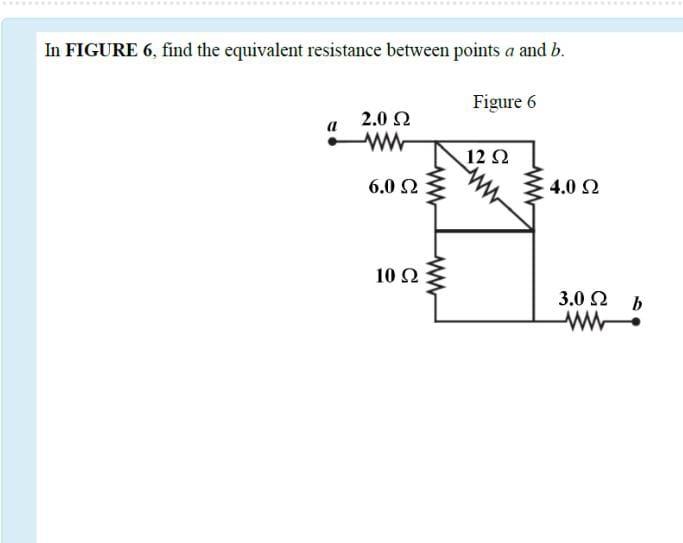 Solved In FIGURE 6, ﻿find the equivalent resistance between | Chegg.com