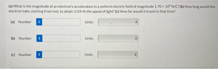Solved (a) What is the magnitude of an electron's | Chegg.com