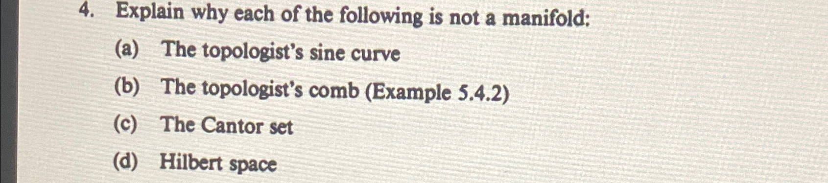 Solved Explain why each of the following is not a | Chegg.com