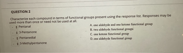Solved QUESTION 2 Characterize each compound in terms of | Chegg.com
