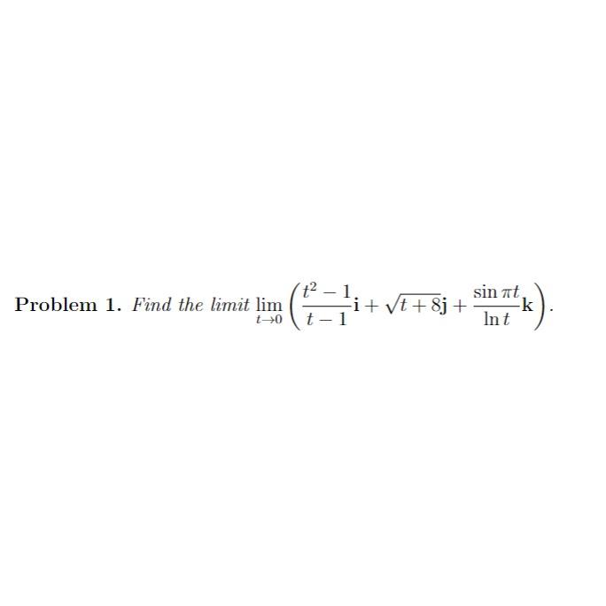 Solved Problem 1. ﻿Find the limit | Chegg.com
