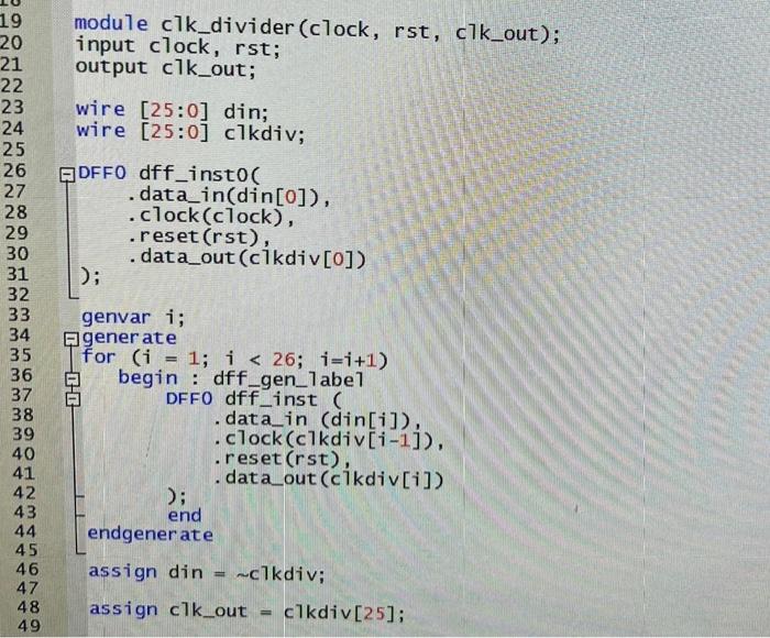 in verilog. i have all the seperate modules | Chegg.com