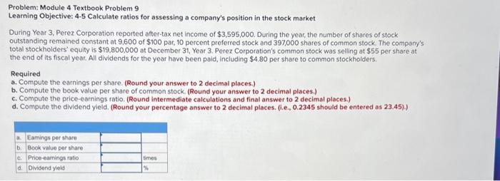 Solved Problem: Module 4 Textbook Problem 9 Learning | Chegg.com