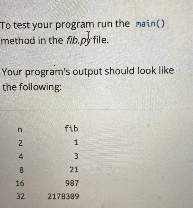 Solved Instructions The Fibonacci sequence is, by | Chegg.com