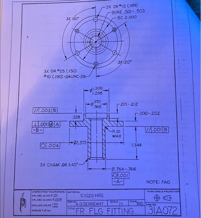 Solved INSTRUCTIONS: Refer to drawing 31A072 to answer the | Chegg.com