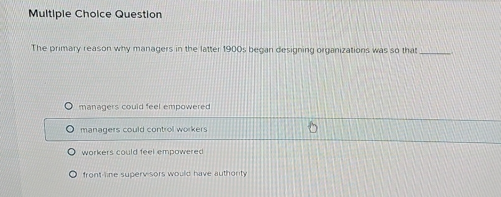 Solved Multiple Cholce QuestionThe primary reason why | Chegg.com