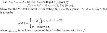 Let X1,X2,....,Xn be i.i.d r.v.'s with p.d.f. f given | Chegg.com